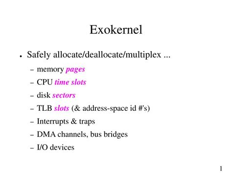 Ppt Exokernel Powerpoint Presentation Free Download Id3645167