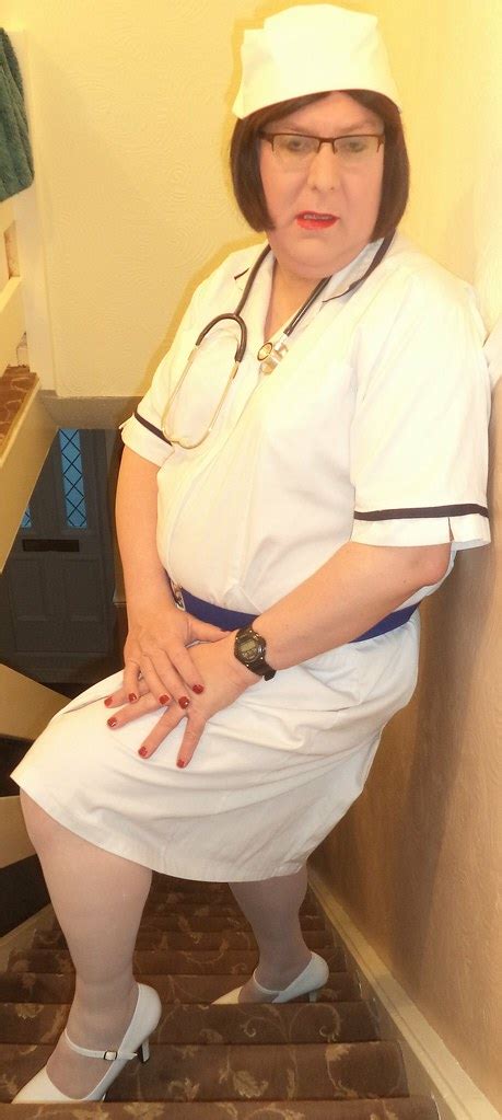 White Nurses Dress With White Stockings And White Mary Jan Flickr
