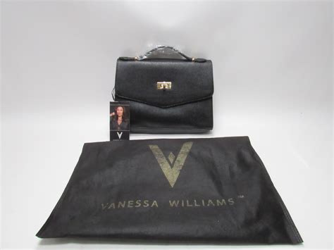 Vanessa Williams Vw 11blk Posh Crossbody Bag Black Purse Handbag
