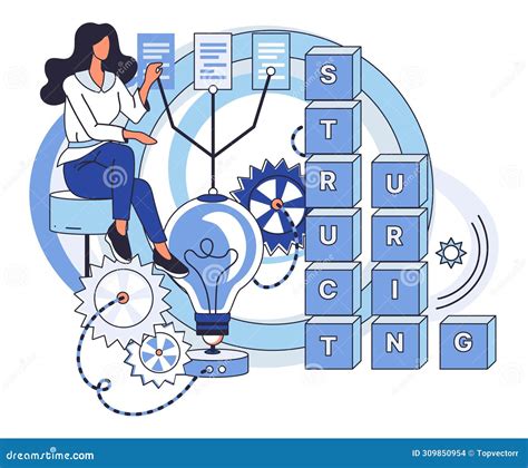 Workflow Progress In Business Is Achieved Through Strategic Workflow Management Stock Vector