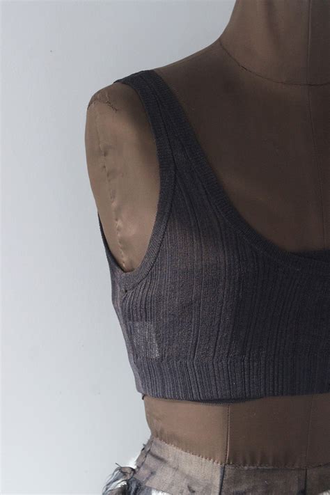 Jun Mikami Sheer Separate Bra Top Navy Lillt Store