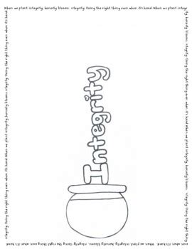 Integrity Character Lesson Coloring Page By Counselingwithkatie Tpt