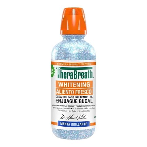 Enjuague Bucal Therabreath Dientes Brillantes 473 Ml Bodega Aurrera