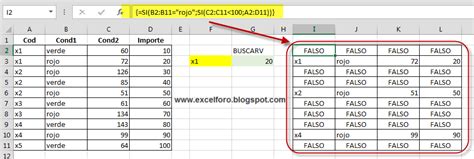 Buscarv Sobre Rango Con Condiciones Excel Foro Un Blog De Excel