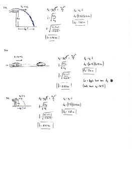 Unit 3 Activity 24 Horizontal Projectile Single Solve Problems