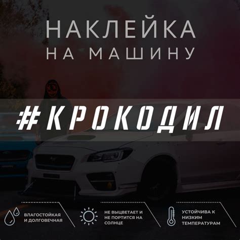 Наклейка надпись на авто - КРОКОДИЛ - купить по выгодным ценам в ...