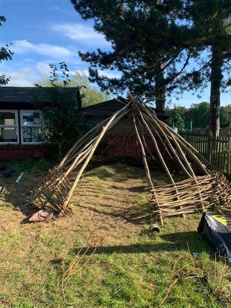 Our Willow Teepee Is Taking Shape Miniworld Day Nursery Facebook