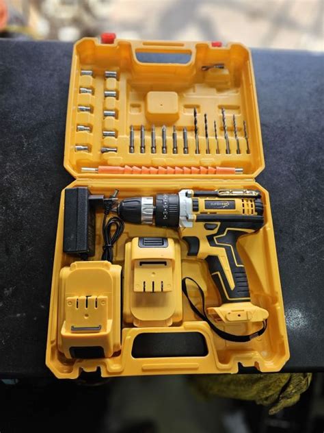 Superstar 36v Cordless Drill With Hammer 3 Function Drill With Double