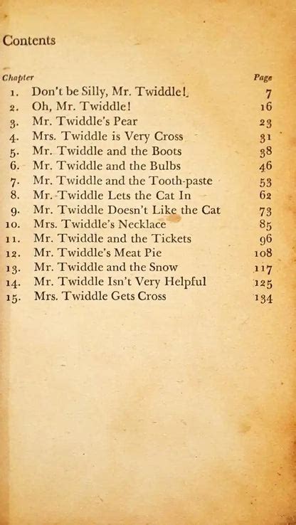 Dont Be Silly Mr Twiddle P Books And You