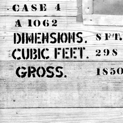 Stenciltype Wwi Us Marking Samples For Supplies