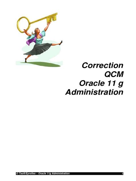 Correction Qcm Oracle 11 G Administration Pdf Sql Fichier Informatique