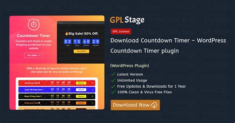 Countdown Timer – WordPress Countdown Timer Plugin