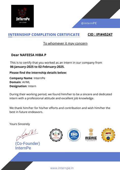 Ai Datascience Internshipexperience Machinelearning Internpe