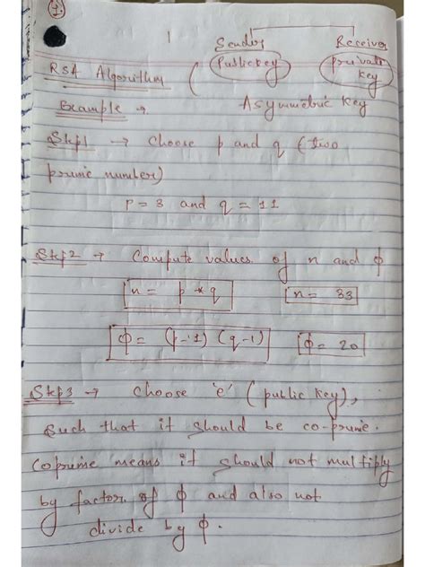 Rsa Numerical Example Pdf
