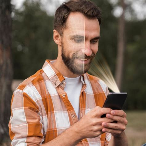 Premium Photo Face Recognition And Personal Identification Concept