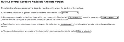Solved Nucleus Control Keyboard Navigable Alternate