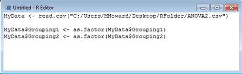 Two Way ANOVA In R Dr Matt C Howard