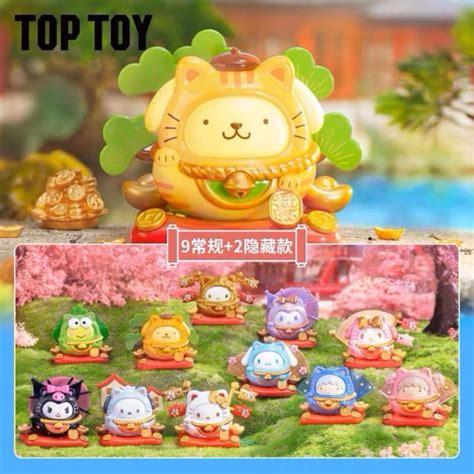 🌻 Readystock现货 Toptoy三丽鸥招财喵不倒翁达摩盲盒 Sanrio Lucky Cat Daruma Blind Box