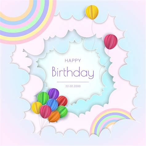 Birthday Cloud Vectors And Illustrations For Free Download