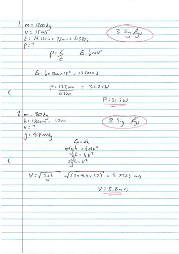 Multi Step Calculations Physics Aqa Gcse Paper 1 Worksheet 1 Teaching Resources
