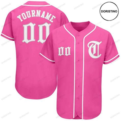 Custom Personalized Pink White Gray Doristino Limited Edition Baseball