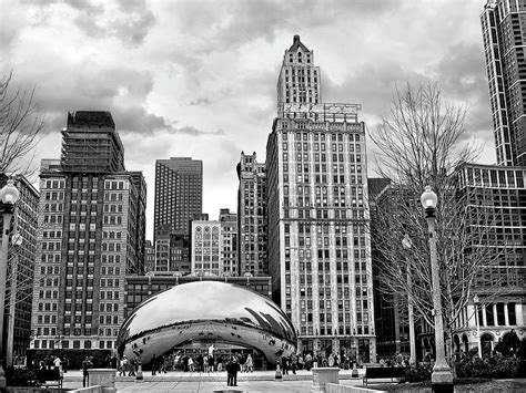 Chicago Skyline In Black And White Photograph By Tammy Wetzel Pixels