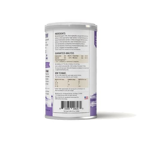 The Honest Kitchen Daily Boosters Instant Goats Milk With Probiotics