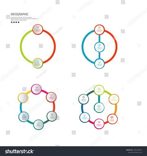 Circular Arrows Infographics Chart Graph Diagram Stock Vector Royalty Free