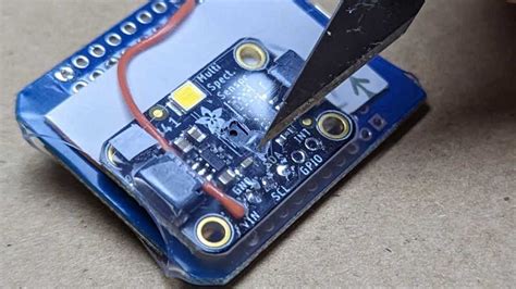 Compact Assembly Of As7341 And Esp32 Boards New Screwdriver