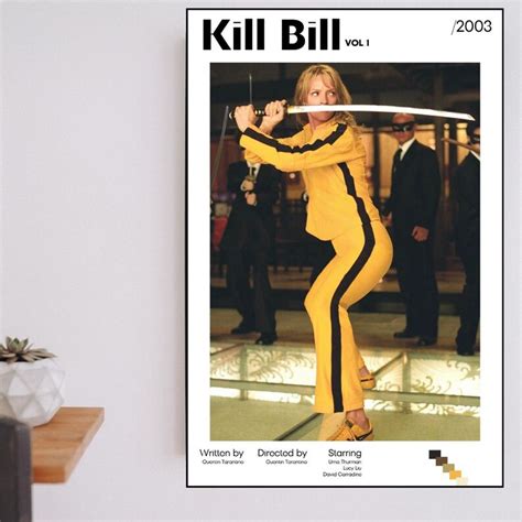 Kill Bill Movie Poster Kill Bill Poster Print Kill Bill Wall Decor