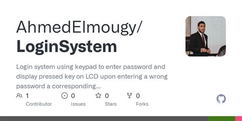 Github Ahmedelmougyloginsystem Login System Using Keypad To Enter Password And Display
