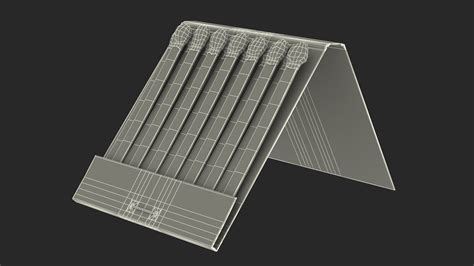 3d Plain White Matchbook Model Turbosquid 1859295