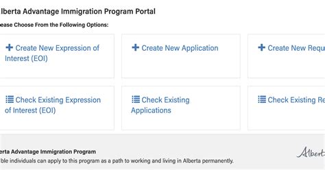 Worker Expression Of Interest Eoi Alberta Advantage Immigration Program Gateway To Canada