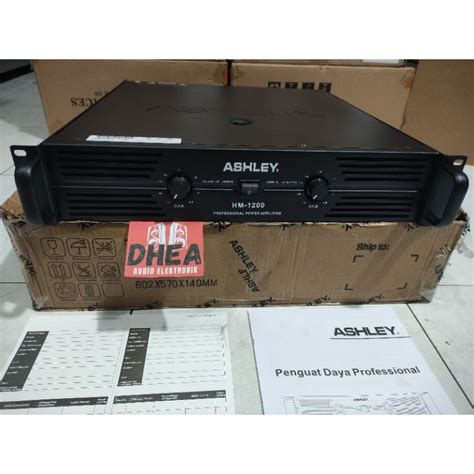 Jual Power Amplifier Ashley Hm1200 2 X 1200 Watt Hm 1200 Original