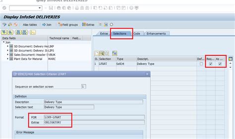 how to make query input filed as mandatory sap community