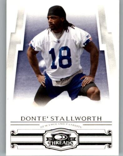 2007 Donruss Threads Football Card 27 Donte Stallworth Ebay