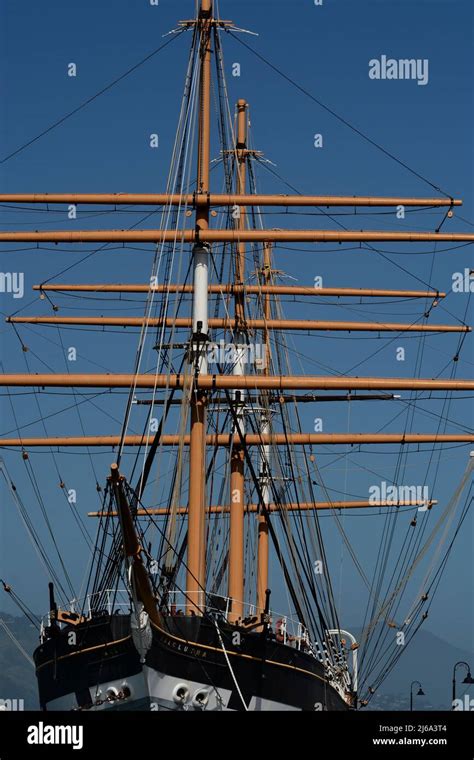 The Balclutha A Square Rigger Sailing Ship Built In 1886 On Display