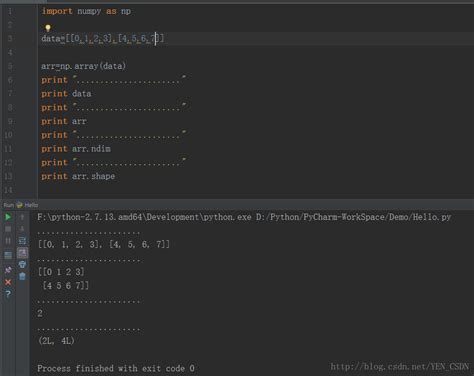 numpy的ndarray——多维数组对象 ndarray 建立多维数组 csdn博客