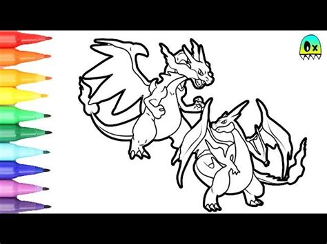 Pokemon Mega Evolution Charizard Coloring Pages Charizard Coloring