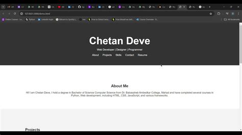 chetan deve on linkedin internship portfolioproject techskills