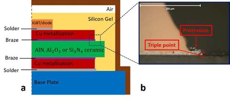 A A Schematic View Of An Igbtdiode Substrate B Protrusion And