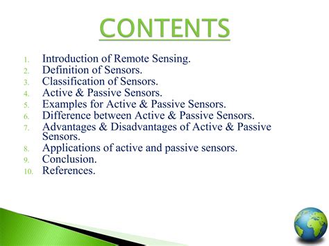 Active And Passive Sensors Ppt