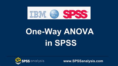 how to do one way anova in spss spss analysis help