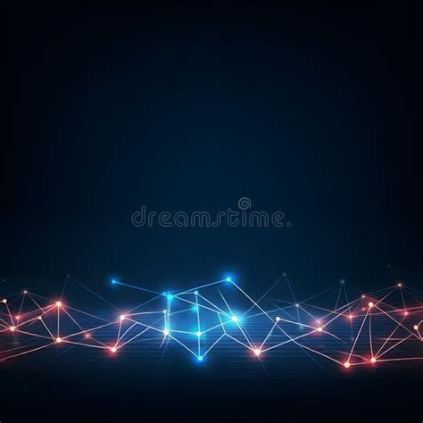 Digital Technology Network With Glowing Connections Futuristic Innovation Concept Artificial