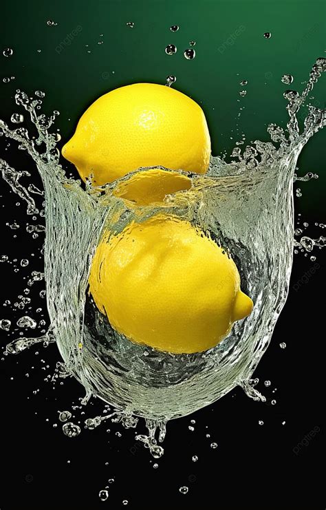 Lemon Plunges Into A Pool Of Water Background Wallpaper Image For Free