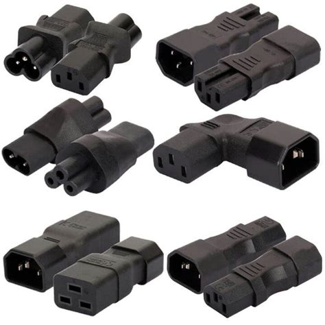 Universal Iec320 C13 C14 To C5 C6 C7 C8 C19 C20 C21 Convert Connector Ups Pdu Male To Female Eu
