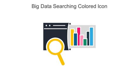 Big Data Searching Colored Icon In Powerpoint Pptx Png And Editable Eps Format PPT Sample