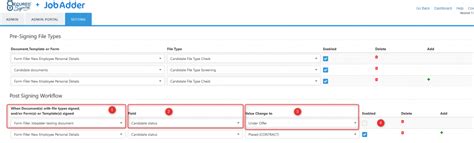 Jobadder Workflow Secured Signing