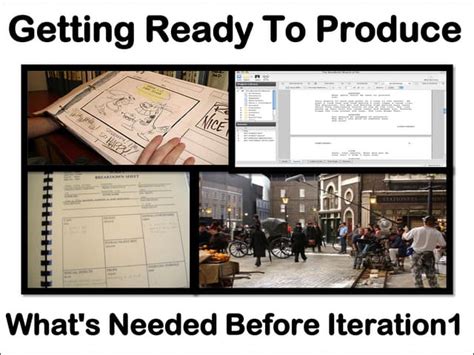 get ready for your first iteration ppt