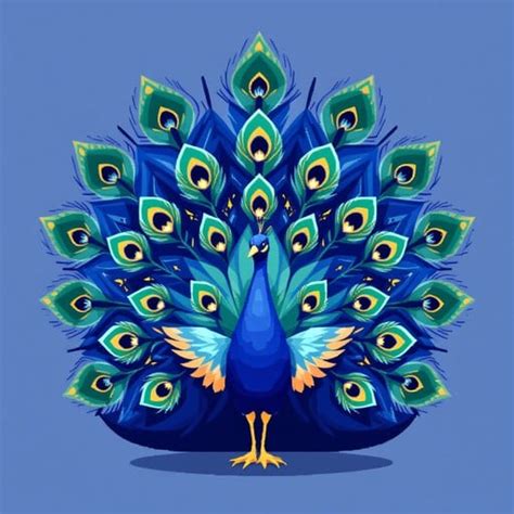 Free Majestic Pixel Peacock Image Pixel Geometric Digital